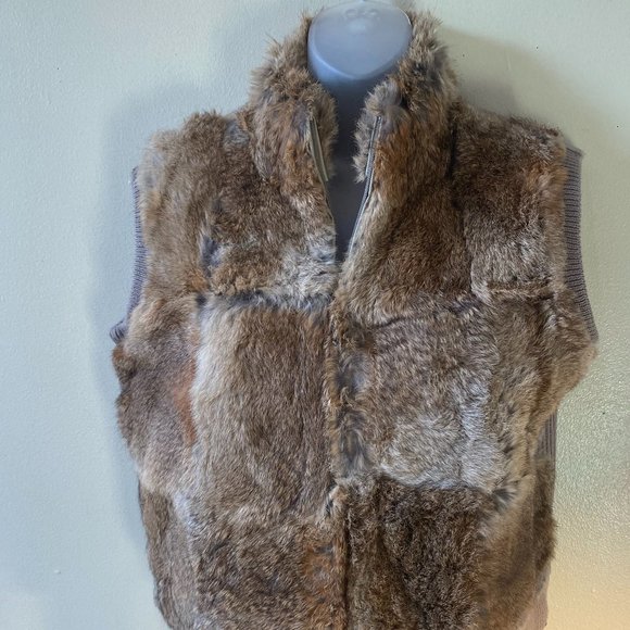 Jackets & Coats | Adult Real Rabbit Fur Vest Size Small Preloved 868 ...